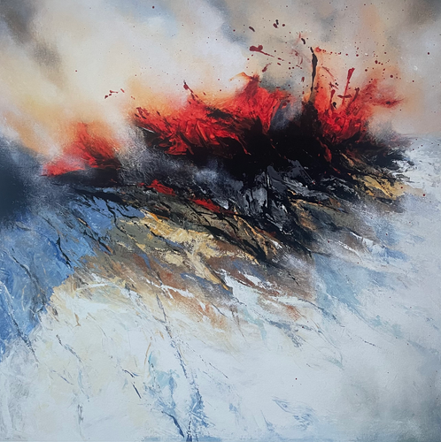 A State of Matter (Molten) Print 45.5cm X 45.5cm | EstherJForsythArt