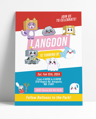 Lanky Box Party Invitation | South Studio