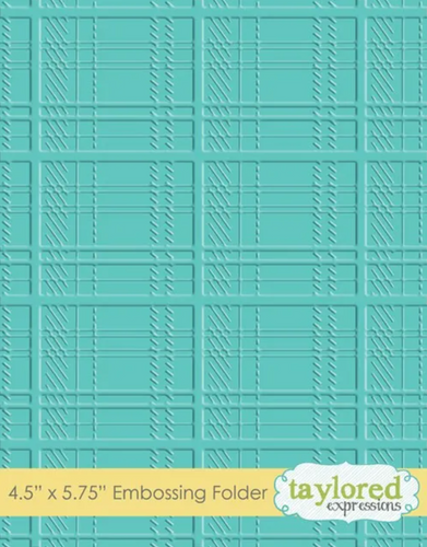 Plaid embossing folder | TheInkyCreative