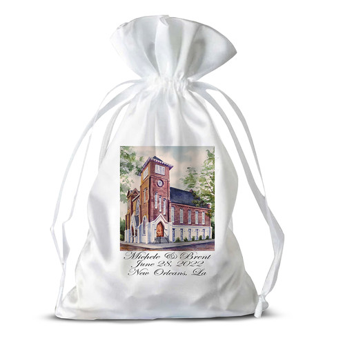 Custom Wedding Favor Bags Felicity Church | Lagniappe-Life