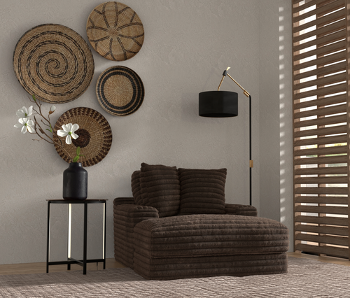 Comfrey Chocolate Single Chaise | All American