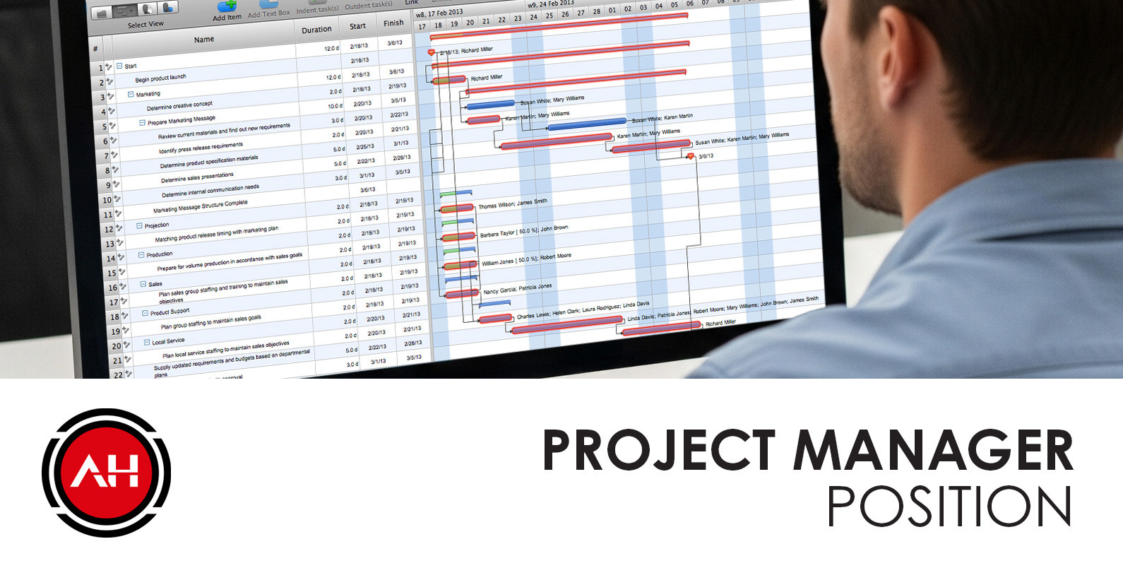 Job - Project Manager | Anderson Howard