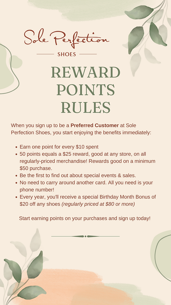 Rules | soleperfection