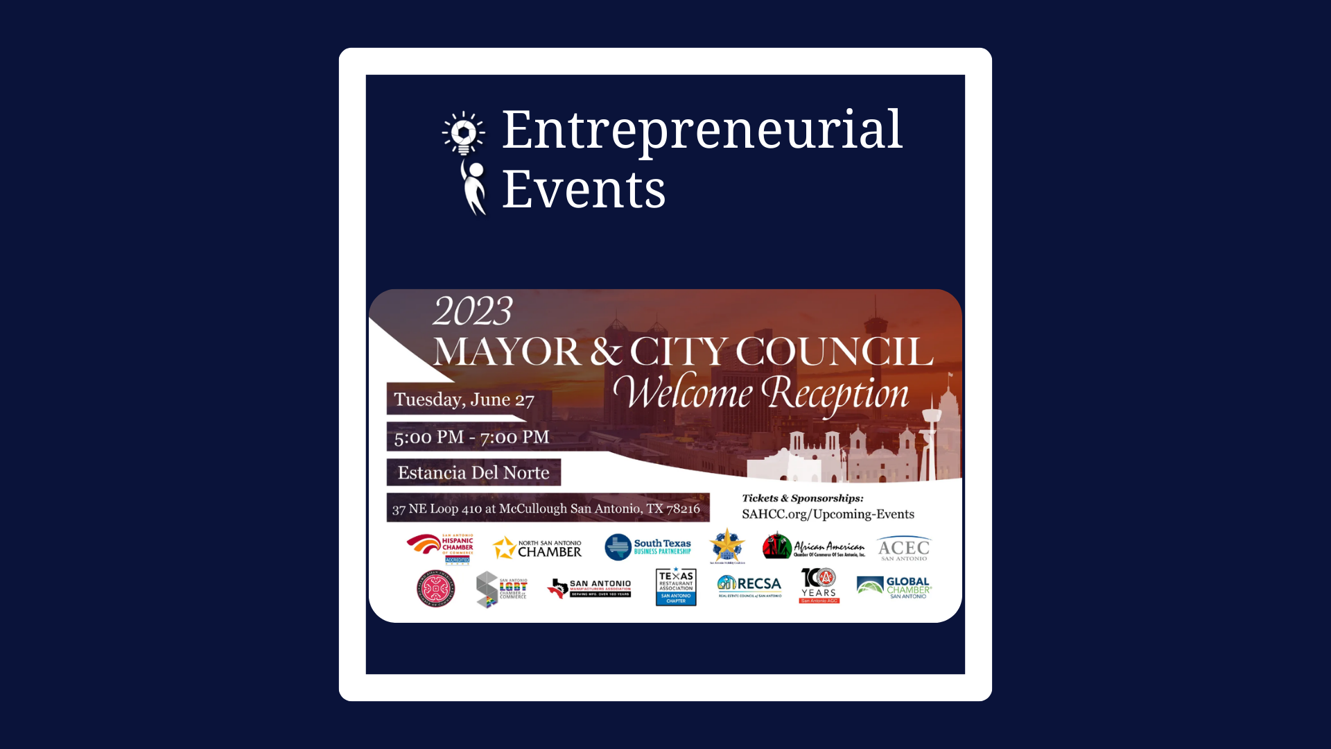 Mayor and City Council Welcome Reception | #TEWO