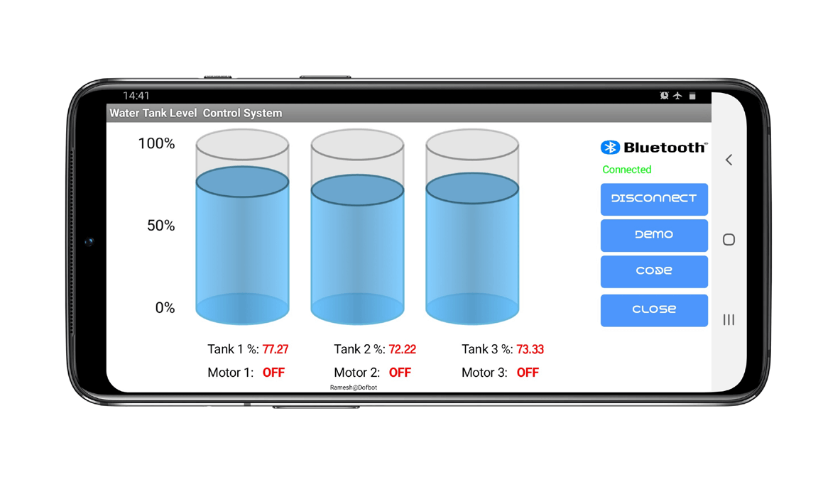 Water Level Controller for Multiple Tanks