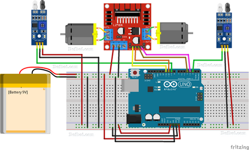 Arduino Based Line Follower Bot Using Ir Obstacle Sensor Dofbot