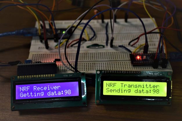 Random data Sending & Receiving Using NRF24L01 Wireless Transceiver
