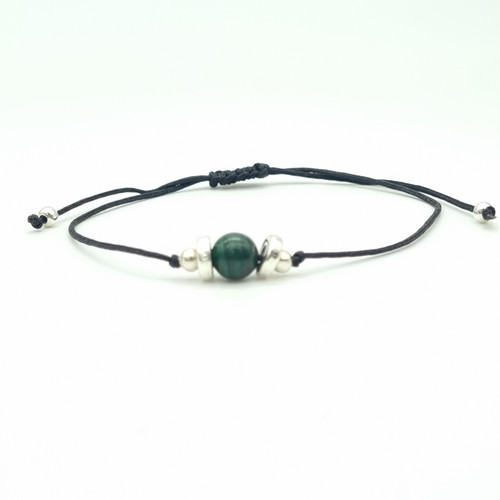 Pulsera Malaquita Natural Original de 6mm | Devitare