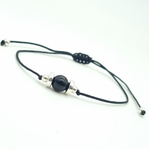 Pulsera Turmalina Negra Natural de 6mm | Devitare