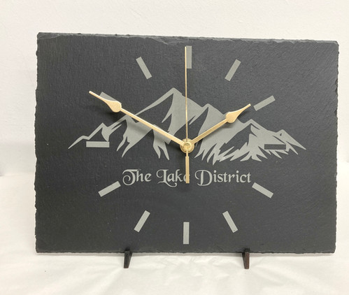 'The Lake District' Slate Clock | Stepping Stones