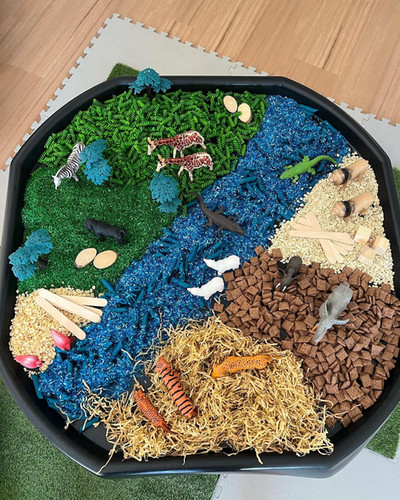 Messy Mat Tuff Tray ONLY- black | Busy Little Fingers