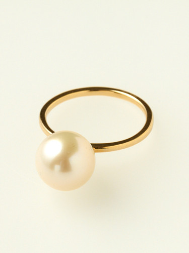 SIMPLE PEARL RING | GOMAJIMA