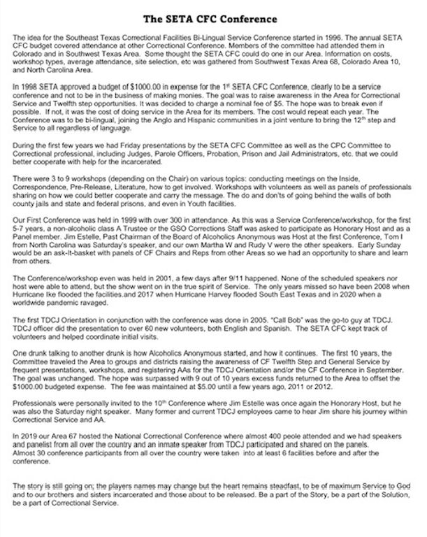 SETA CFC CONFERENCE | CFC | 15700 John F Kennedy Boulevard, Houston, TX ...