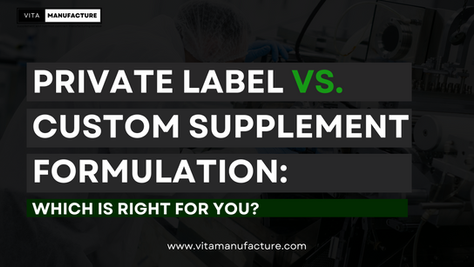 Vitamin Supplement Manufacturer | Private Label Supplement
