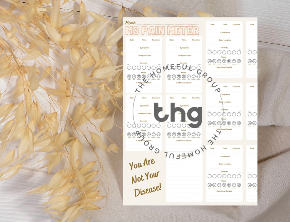 Multiple Sclerosis Pain Meter Tracker | The Homeful Group