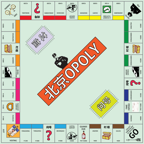 北京OPOLY Digital Board Image | Custom Beijing