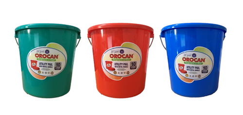 Orocan Plastic Pail, 10 liters | Cleaning Supplies