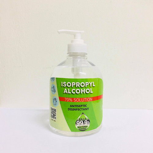 Isopropyl Alcohol 70% Solution 500ml pump | Cleaning Supplies