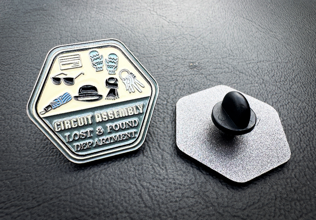 Lost & Found Dept CA Lapel Pins | JWSTUFFORG