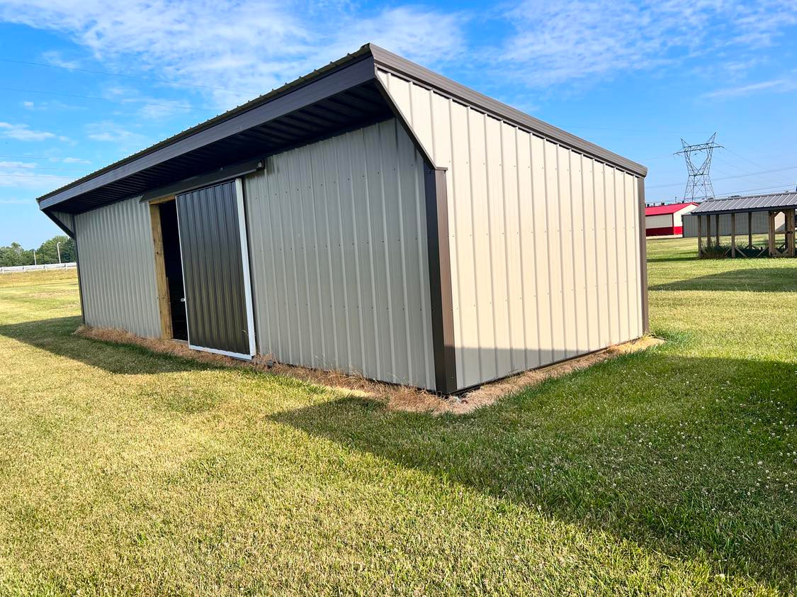 Two Stall barns with feed area - Quality built to stall barns - Wabash ...