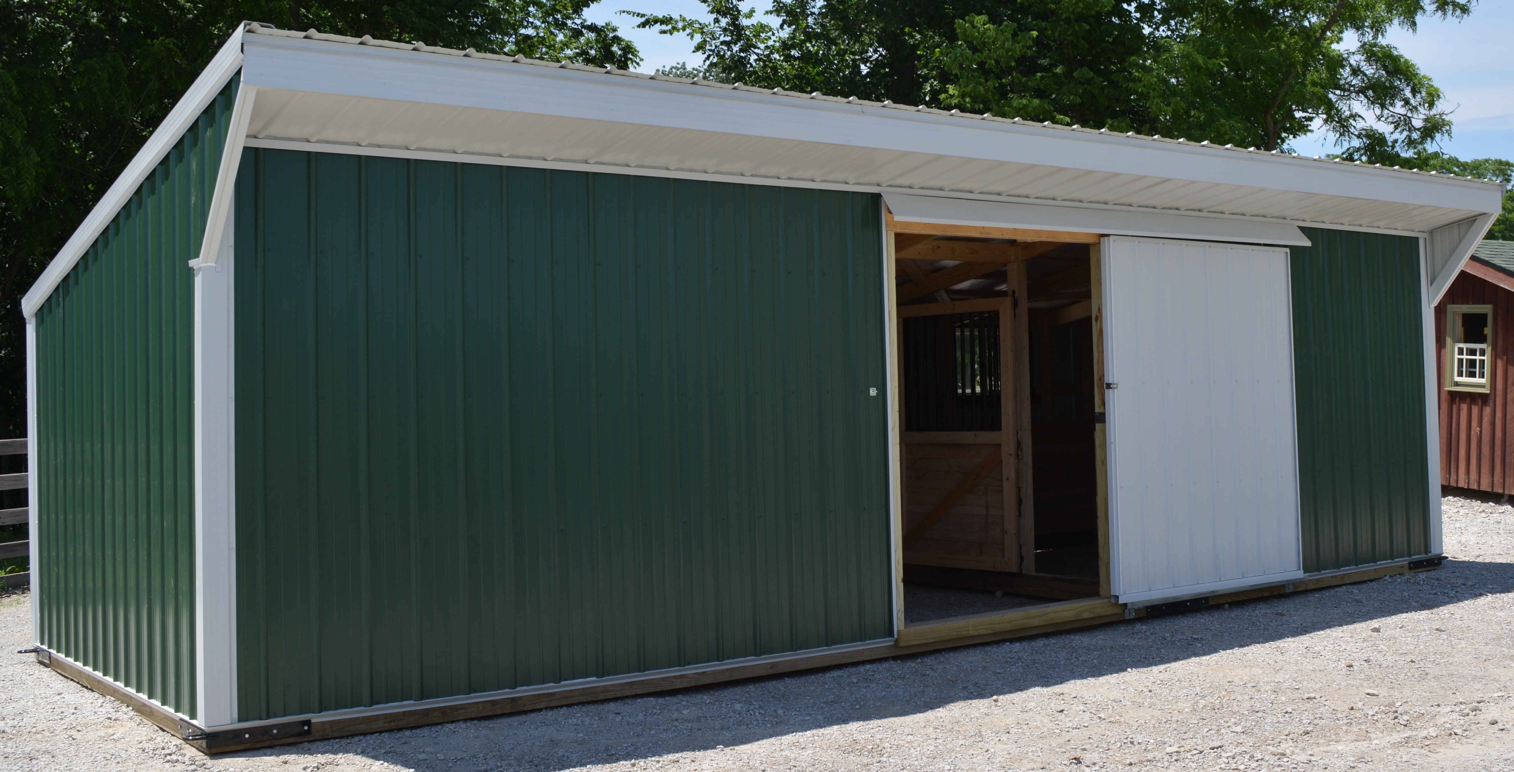 2 stall horse barns