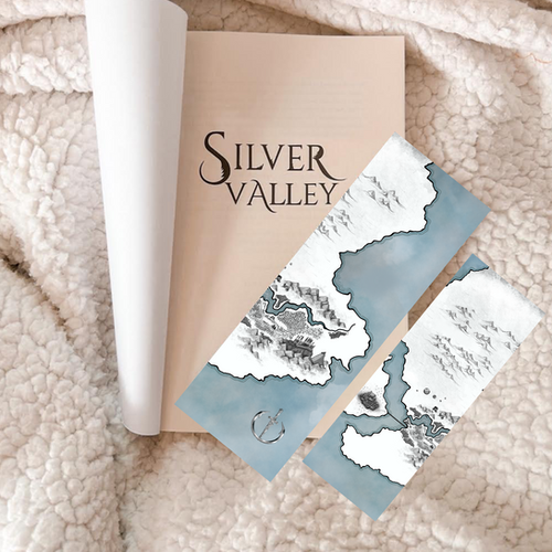 'Umbra Map' Book Mark Blue | Arabella Rosier