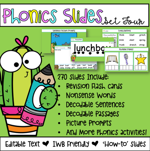 Editable Phonics PowerPoint Slides - Set Four | Mrs Chalmers' Cherub