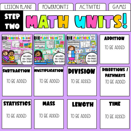 Differentiated Math Units | Step 2 | Growing Super Bundle | FREE ...