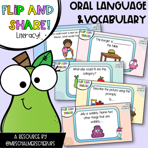 Flip and Share: Oral Language & Vocabulary! PowerPoint Slides | | Mrs ...