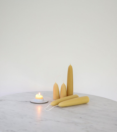 Stubby Beeswax Candles | LemonTree + Co.