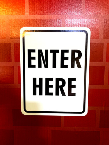 Enter Here Sign | affordablesignscomau