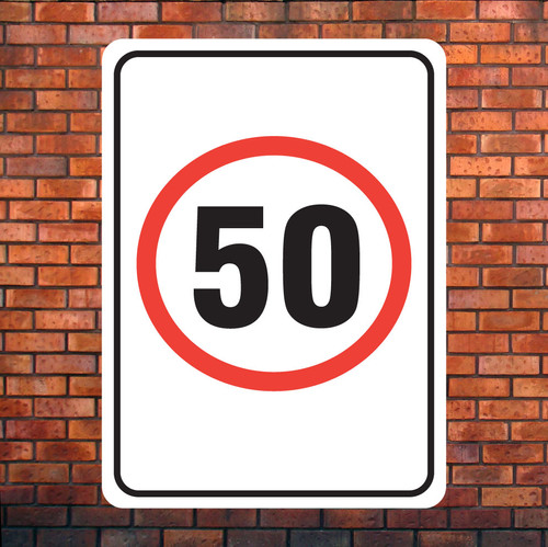 Speed Limit 50 Kph Sign | affordablesignscomau