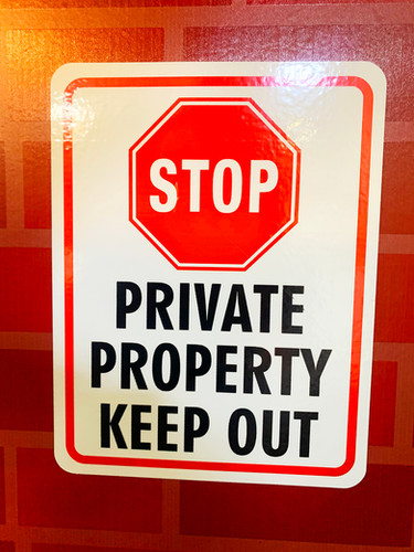 Stop Private Property Keep Out Sign | affordablesignscomau