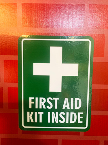 First Aid Kit Inside Sign | affordablesignscomau