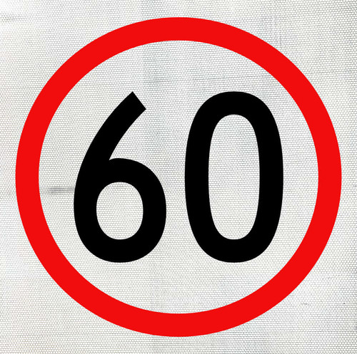 60 Speed Limit 600X600Mm Class 1 Reflective Sign | affordablesignscomau