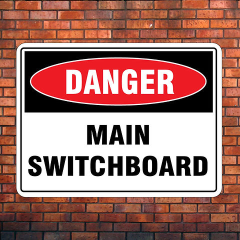 electrical switchboard sign