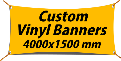 Custom Pvc Vinyl Banner 4000X1500Mm | affordablesignscomau