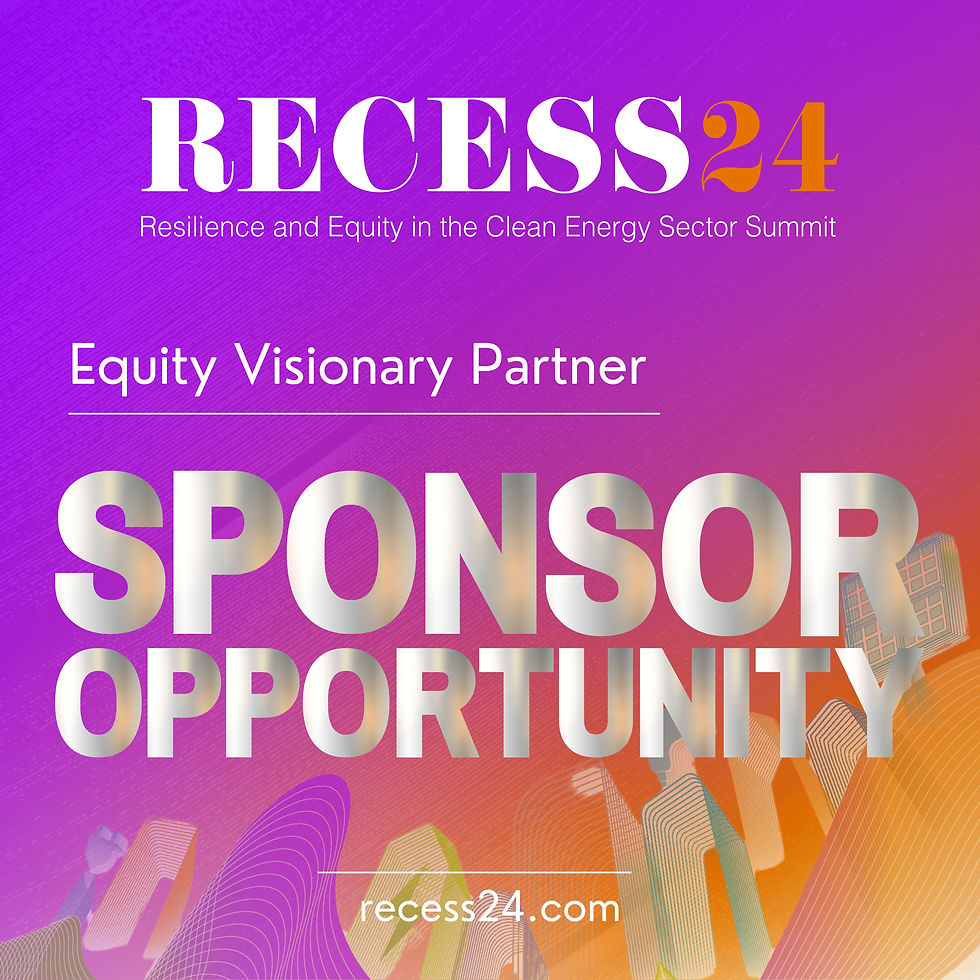 Equity Visionary Sponsorship | Recess24