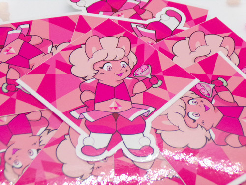 Pink 3" Vinyl Sticker | bunniesandcream