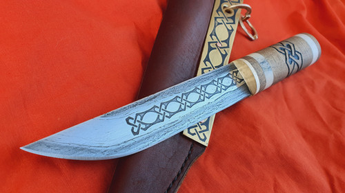Viking damascus seax | website