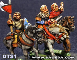15mm Germanic/Early Frankish Mounted Command DTS1 | model-army.com