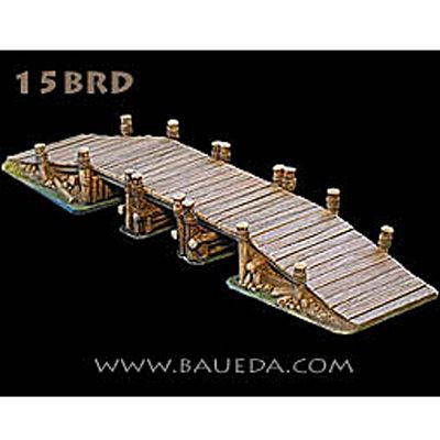 15mm Rural Wooden Bridge 15BRD | model-army.com