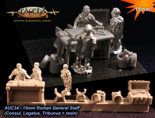 15mm Roman General Staff (Consul, Legatus, Tribunus + resin) AUC34 ...