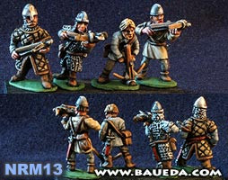 15mm Norman Light and Heavy Crossbowmen NRM13 | model-army.com