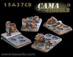 15mm Urban Infantry Scenic Bases x4 | model-army.com
