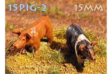 15mm Domestic Pigs | model-army.com