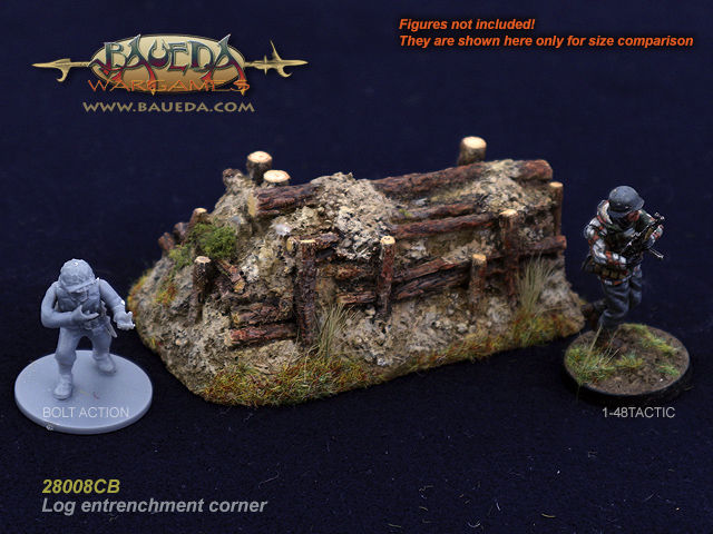 Log Entrenchment Corner | model-army.com