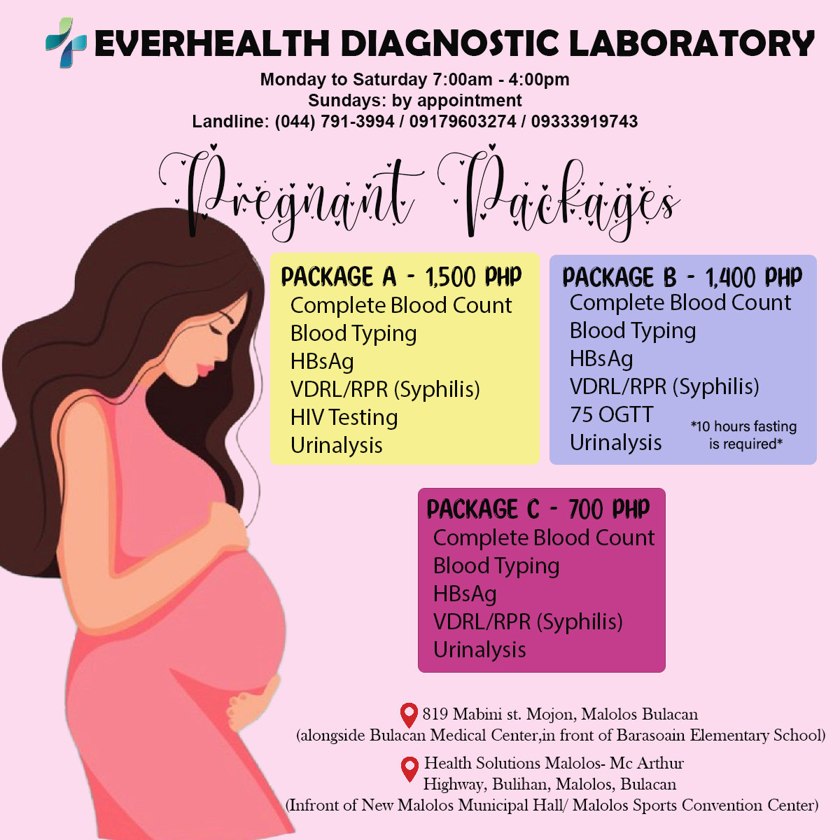 PREGNANT LABORATORY PACKAGES | EverHealth