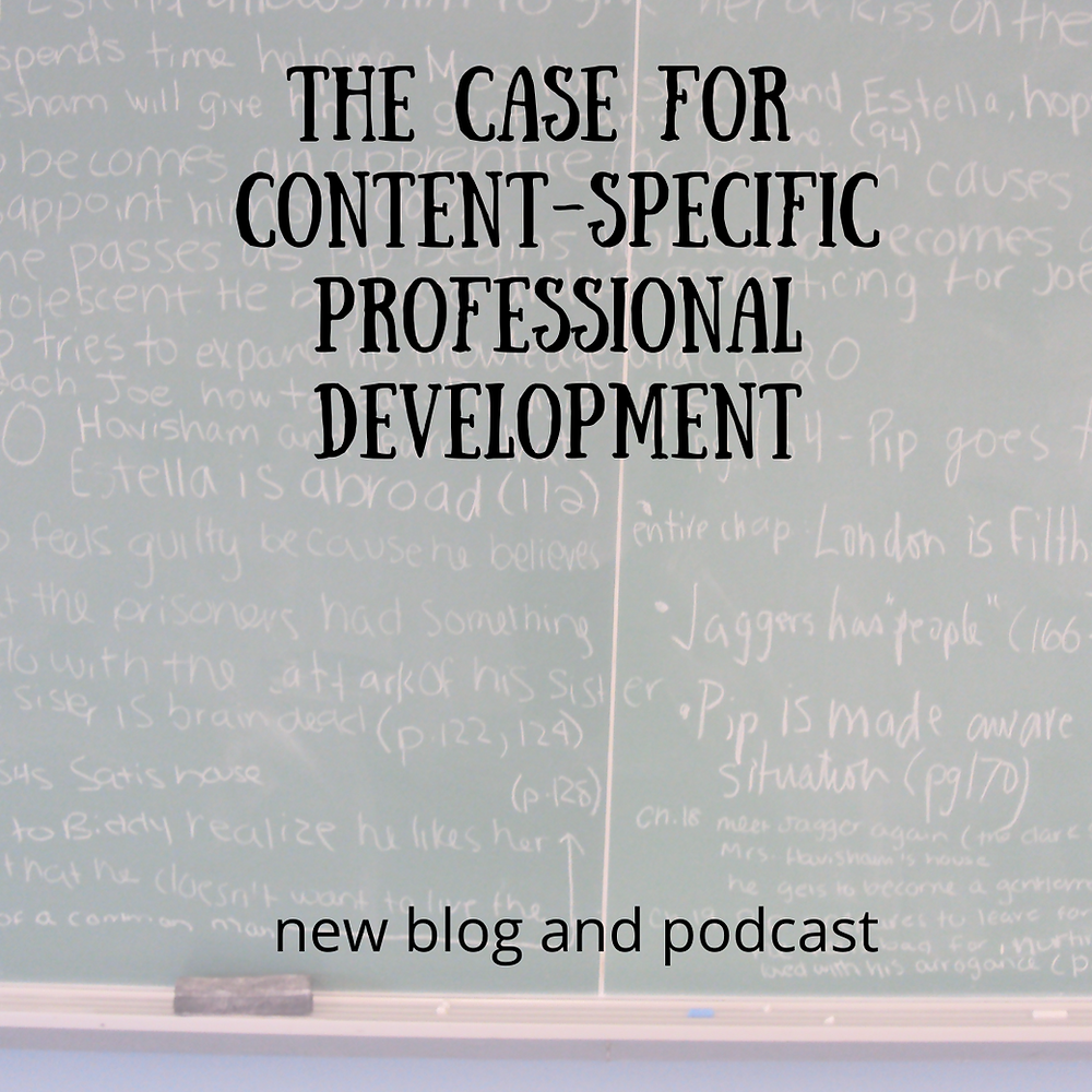 The Case for Content-Specific Professional Development