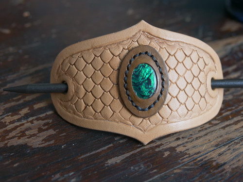 Hair Barrette - PDF PATTERN | Bevel Leathercraft